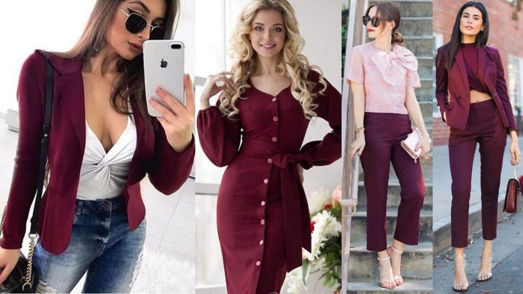 Combinaciones de color para lucir con ropa guinda